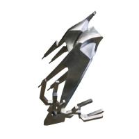 China White Color Modern Outdoor Decor Stainless Steel Mirror Custom White Abstract Metal Deer Statue for Garden for sale