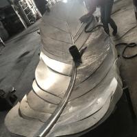 China Large Stainless Steel Sculpture Modern Metal Art for Outdoor Pool Decor Made by Welding for sale