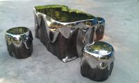 China Stainless Steel Handicraft Sculpture for Modern Garden Art in Abstract Design Element for sale