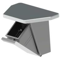 China Foldable SS Dustbin Railway Carriage Interiors 4.5L For High Speed Train for sale