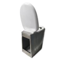 China SS304 Stainless Steel Prison Toilet 3L 6L Dual Flush for High Speed Rail for sale