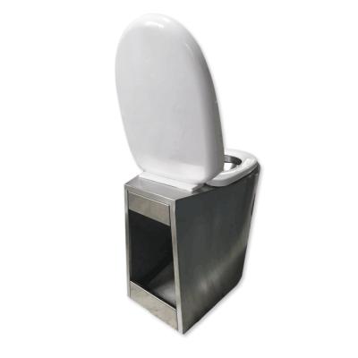 China SS304 Stainless Steel Prison Toilet 3L 6L Dual Flush for High Speed Rail for sale