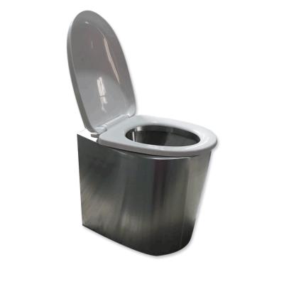 China SS 304 Railway Carriage Toilet 3000ml Stainless Steel Marine Toilet Wire Drawing for sale