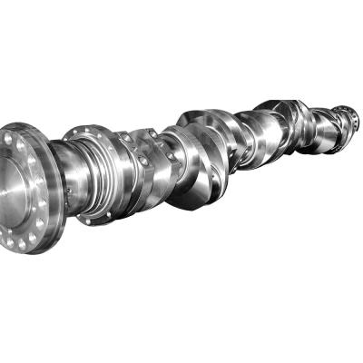 China 16PA4 Railway Forging Crankshaft 42CrMo4 Alloy Steel with 52-57 HRC Hardness and 70mm Journal Width for EMD Railroad Applications for sale