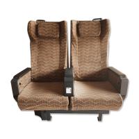 China ISO9001 Railway Carriage Train Seat 2-Seater 180° Rotatable Reclining Coach TIG Weld 1220mm for sale
