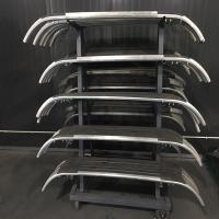 China Carbon Current Collector Strip for Pantograph with Aluminum Carrier - 2.2 g/cm³ Density, 12-15 A/mm Load for sale