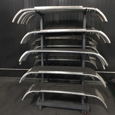 China Carbon Current Collector Strip for Pantograph with Aluminum Carrier - 2.2 g/cm³ Density, 12-15 A/mm Load for sale