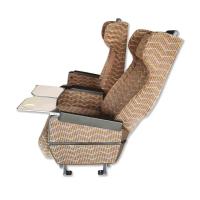 China High Speed Train Passenger Car Seats 2 Seater 180 Degree Rotation 1220mm Width for sale