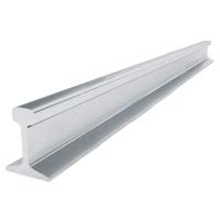 China High Precision Steel Rail Track 6-12m Length with 12.3mm Web Thickness for Railway Systems for sale