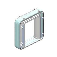 China Double Olive-Shaped Bellows Railway EMU Flexible Gangway with 500mm Carriage Distance and 360kg Weight for sale