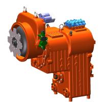 China 250 kW Metro Shunting Hydrodynamic Transmission System with 435mm Torque Converter and 2300 N*m Gearbox for sale