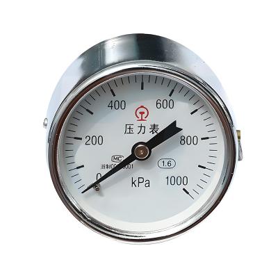 China Railway Locomotive Pressure Gauge H60Z Single Needle 0-1600 kPa Class 1.6 for sale