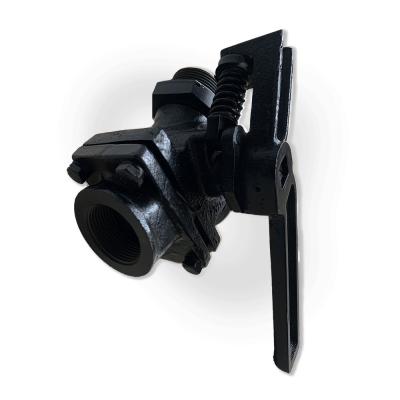 China G1 1/4 Cast Iron Railway Angle Cock - Passenger Car Cut Off Valve with 1.1 MPa Working Pressure and EN 14601-2011 Certification for sale