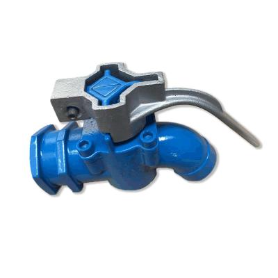 China EN 14601-2011 Railway Angle Cock with Rc1 1/4 Threaded Interface, 1.1 Mpa Working Pressure for Train Brake Systems for sale