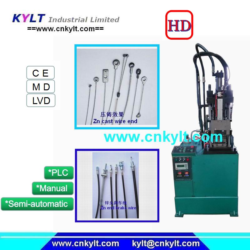 zamak end wire injection machine vertical type