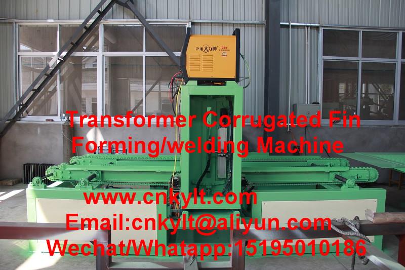 automatic transformer radiator corrugated fins welding machine