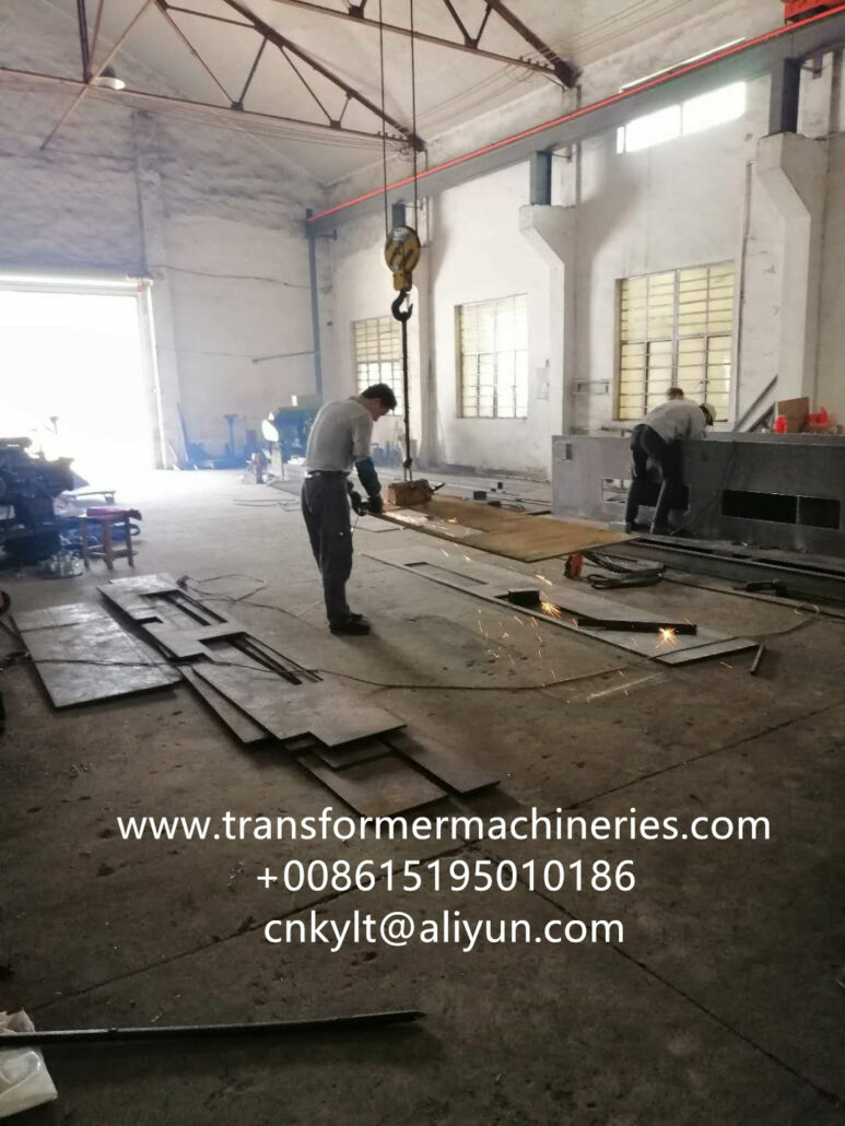 transformer tank fin rod welding machine