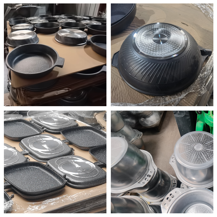aluminum cookwares by LZ 500T 800T die casting machine aluminum cookwares by LZ 500T 800T die casting machine
