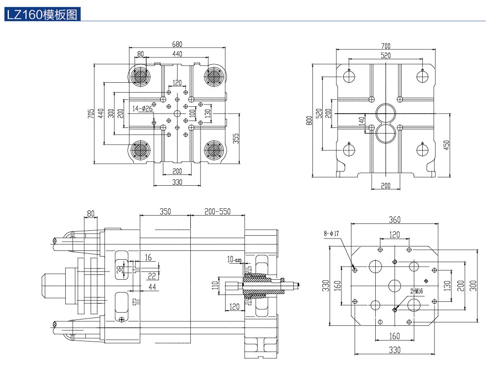 160 ton die casting machine moulding plate specification 160 ton die casting machine moulding plate specification