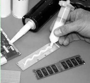 China TIS580-10 White Thermal Conductive Adhesive 1.0W/mK for LED Lighting and Power Modules 300ml per Unit for sale