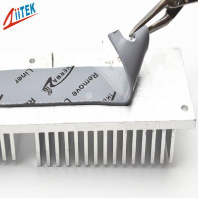 China Soft Compressible Silicone Thermal Pad 6.0W/mK 0.5mm Thickness 5.2x10^13 Ohm-cm for sale