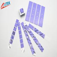 China Thermal Conductive Silicone Pad 2W/mK 50 Shore 00 Violet Gap Filler for IC Components for sale