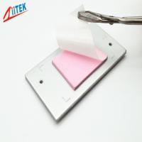 China 2W Pink Silicone Thermal Conductive Pad 203x406mm for Heat Pipe Solutions for sale