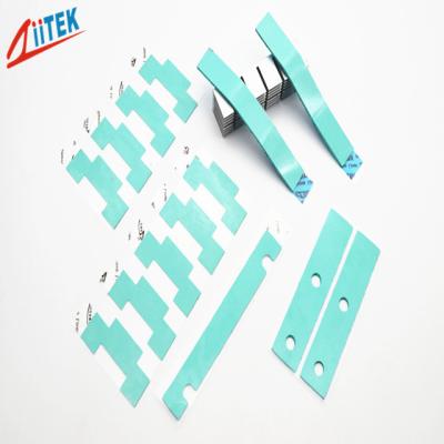 China Light Green Thermal Gap Filler 1.5 W/mK Silicone Pad for LED Panel Heat Sink for sale