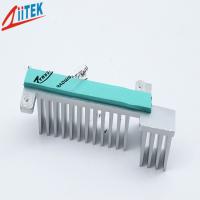 China Light Green 3.0 W/mK Naturally Tacky Silicone Thermal Gap Filler for LED Flood Light for sale