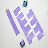 China Soft Compressible Violet 4W Thermal Gap Filler 50 Shore00 for High Speed Mass Storage Drives for sale