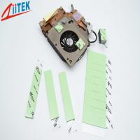 China Green Thermal Conductive Pad Ceramic Filled Silicone Rubber 1.5W/mK for AI Processor Cooling for sale