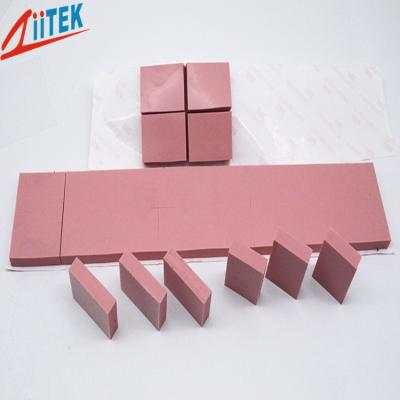 China UL Recognized 45 Shore 00 Thermal Conductive Pad 2.5W/mK Pink Silicone Sheet for High Speed Drives for sale