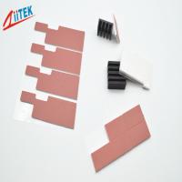 China Soft Silicone Rubber Thermal Gap Filler Pad 45 Shore 00 1.25 W/m-K RoHS Compliant for sale