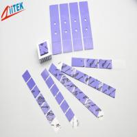 China Violet 2W Thermal Silicone Gap Pad 1mmT Soft Thermal Sheet for LCD LED Heat Sink for sale