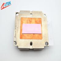 China 5W/mK Silicone Rubber Thermal Conductive Pad 45 Shore 00 for LED Heatsink Pink TIF100 for sale
