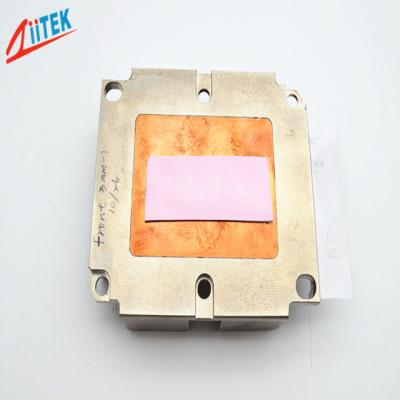 China 5W/mK Silicone Rubber Thermal Conductive Pad 45 Shore 00 for LED Heatsink Pink TIF100 for sale