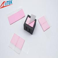 China 5W/mK Silicone Rubber Thermal Conductive Pad 45 Shore 00 for LED Heatsink Pink TIF100 for sale