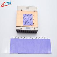 China Violet 2W Thermal Silicone Gap Pad 1mmT Soft Thermal Sheet for LCD LED Heat Sink for sale