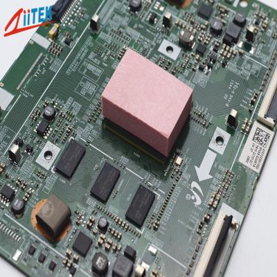 China Custom Soft 35 Shore 00 1.5W Pink Thermal Conductive Gap Filler Pad 2.34 g/cc for Memory Modules for sale