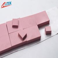 China Custom Soft 35 Shore 00 1.5W Pink Thermal Conductive Gap Filler Pad 2.34 g/cc for Memory Modules for sale
