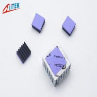 China High Stickiness Silicone Thermal Conductive Pad 2W/mK Violet for PCB CPU LED -50 to 200C for sale