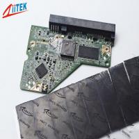 China Black Thermal Conductive Gap Filler Pad 1.5 W/mK Ultra Soft Silicone Pad for GPU Thermal Management for sale