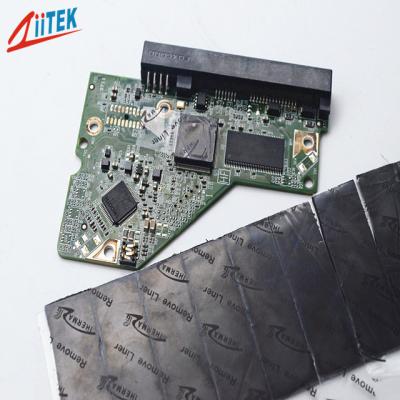 China Black Thermal Conductive Gap Filler Pad 1.5 W/mK Ultra Soft Silicone Pad for GPU Thermal Management for sale