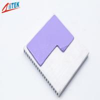 China 4W Thermal Conductive Silicone Pad 2mm Thick Naturally Tacky 55 psi for IGBT Heat Sink for sale