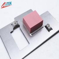 China Pink Thermal Silicone Gap Filler Pad 1.5 W/mK 0.25mm Thickness for Laptop Heat Dissipation for sale