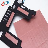 China Pink 1.0W/mK Thermal Pad Silicone Gap Filler for Semiconductor Heat Dissipation 0.25mm to 5.00mm for sale