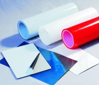 China LLDPE 0.06mm Temporary Protective Film for Aluminum Sheets | 0.02-0.15mm Thickness | 200-500g/25mm Adhesion for sale