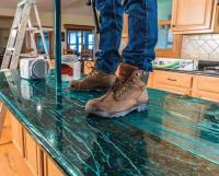 China Blue Transparent 50 Micron Marble Protection Film - 200m Length, 0.05mm Thickness for Floor Damage Prevention for sale