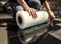 China 3mil Floor Protection Film - 100-1700mm Width Multi-Surface Adhesive Tape with 200-500g/25mm Adhesion for sale