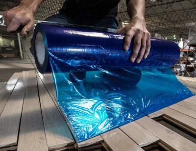 China 3mil Floor Protection Film - 100-1700mm Width Multi-Surface Adhesive Tape with 200-500g/25mm Adhesion for sale